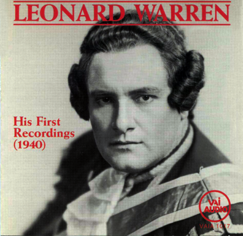 Leonard Warren: His First Recordings (1940) (CD): VAIMUSIC.COM